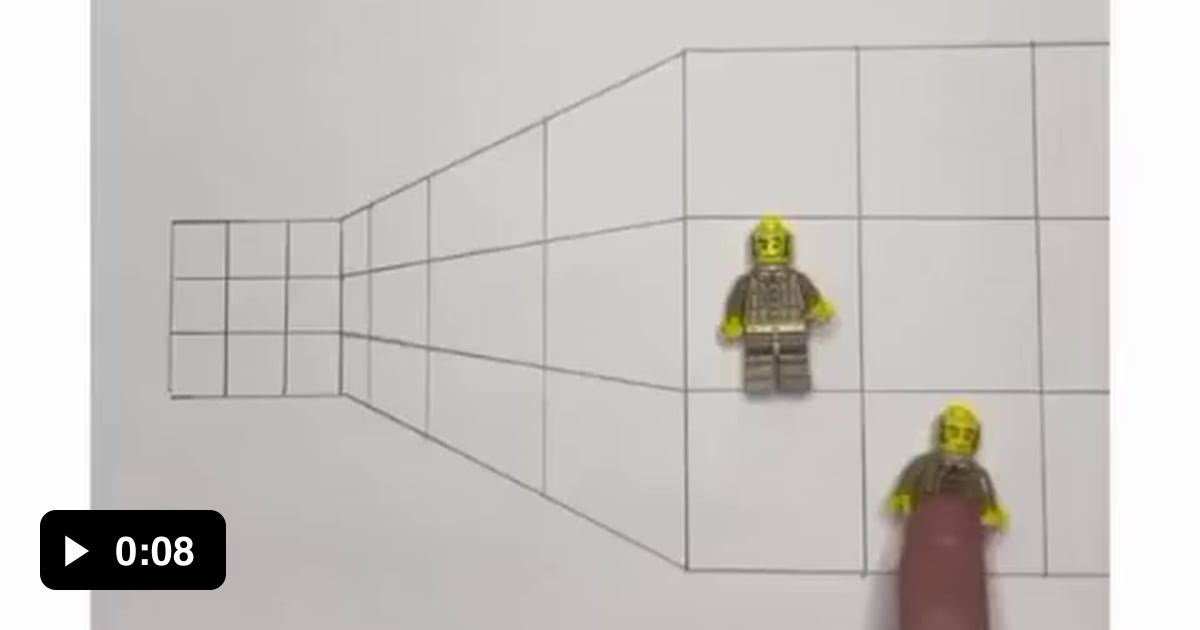 'The Ponzo effect.' - 9GAG