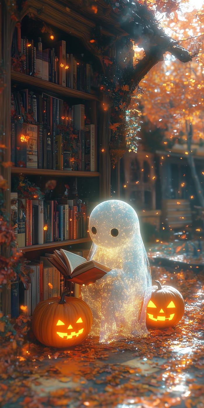 Spooky bookworm ghost - 9GAG