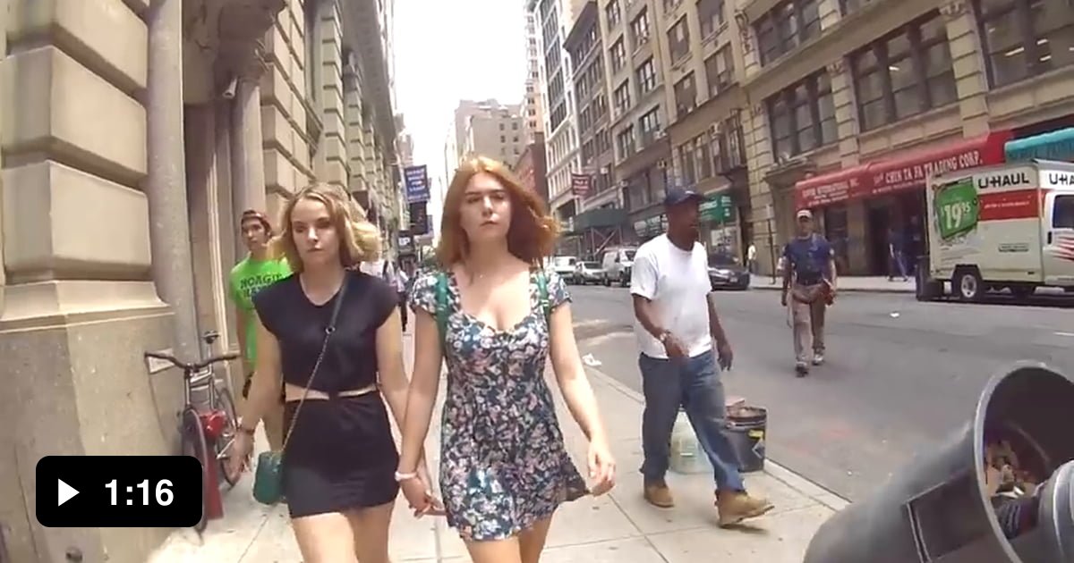Girls walking in nyc - 9GAG