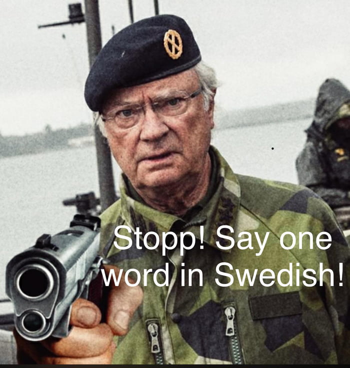 Stop! One word in Swedish or Knugen will get you. - 9GAG