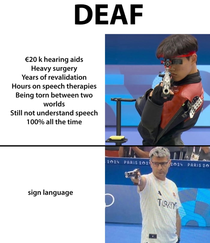 Being deaf - 9GAG