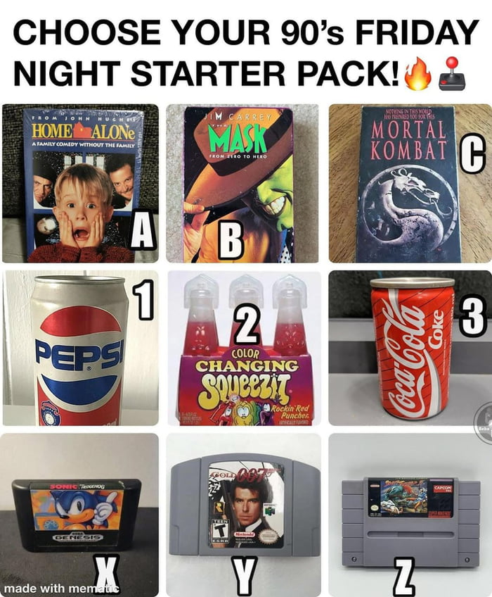 The ultimate 90s Friday night choice. - 9GAG