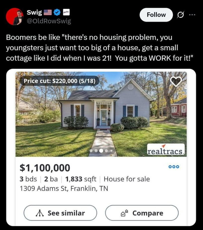 Silly Gen Z and Millennials... You just gotta work for it, it'll pay off! - 9GAG