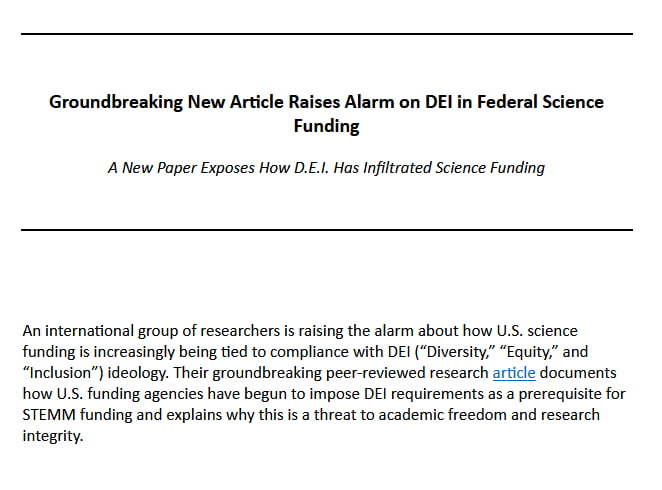 Scientists warn about DEI damaging science - 9GAG