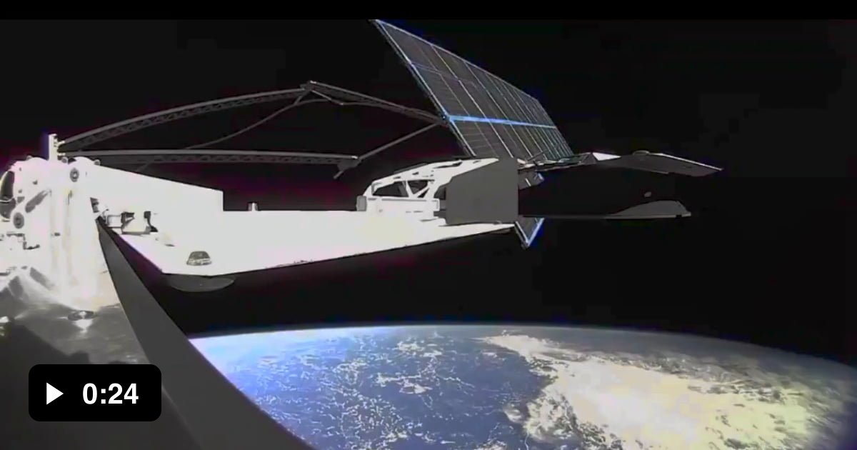 Eclipse view from a SpaceX satellite - 9GAG