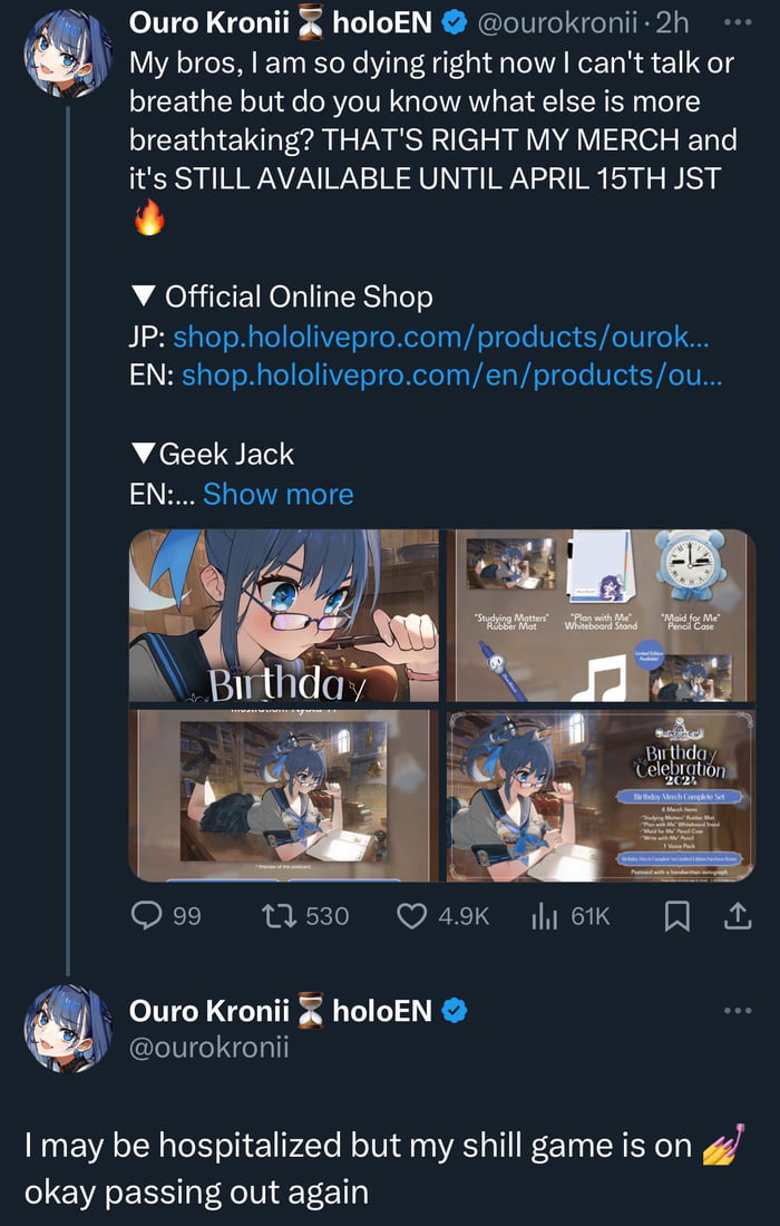 Send Kronii your well wishes - 9GAG