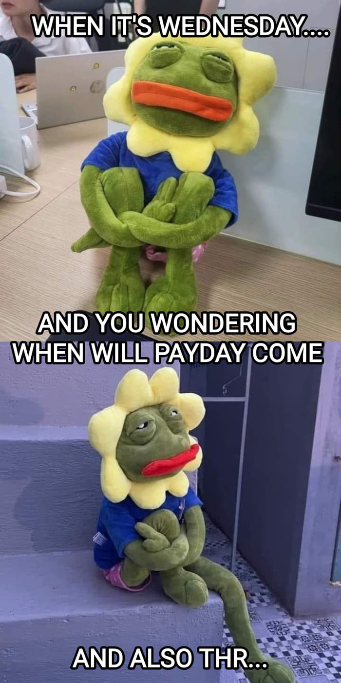 Just wanna say... It's Wednesday my dudes... Gajian ama THR lama amat ...