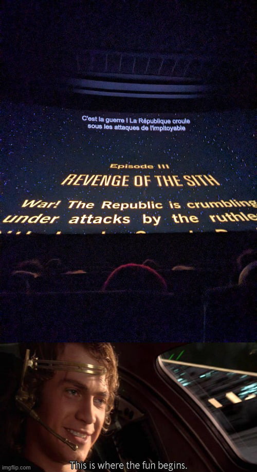 Yesterday I went back to see Star Wars 3 at the cinema on the occasion of its re-release ...