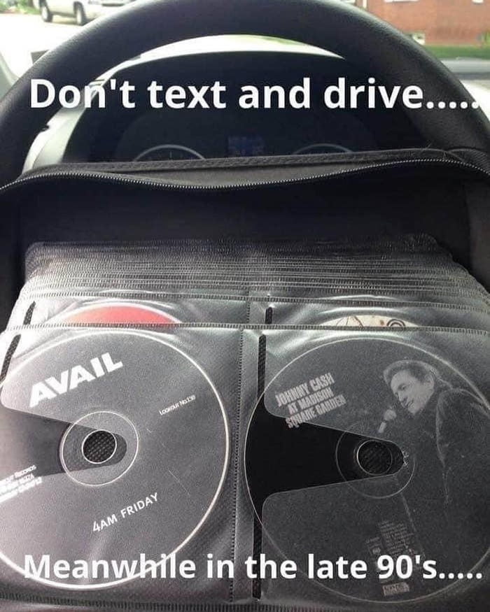 When swapping CDs was the ultimate multitask - 9GAG