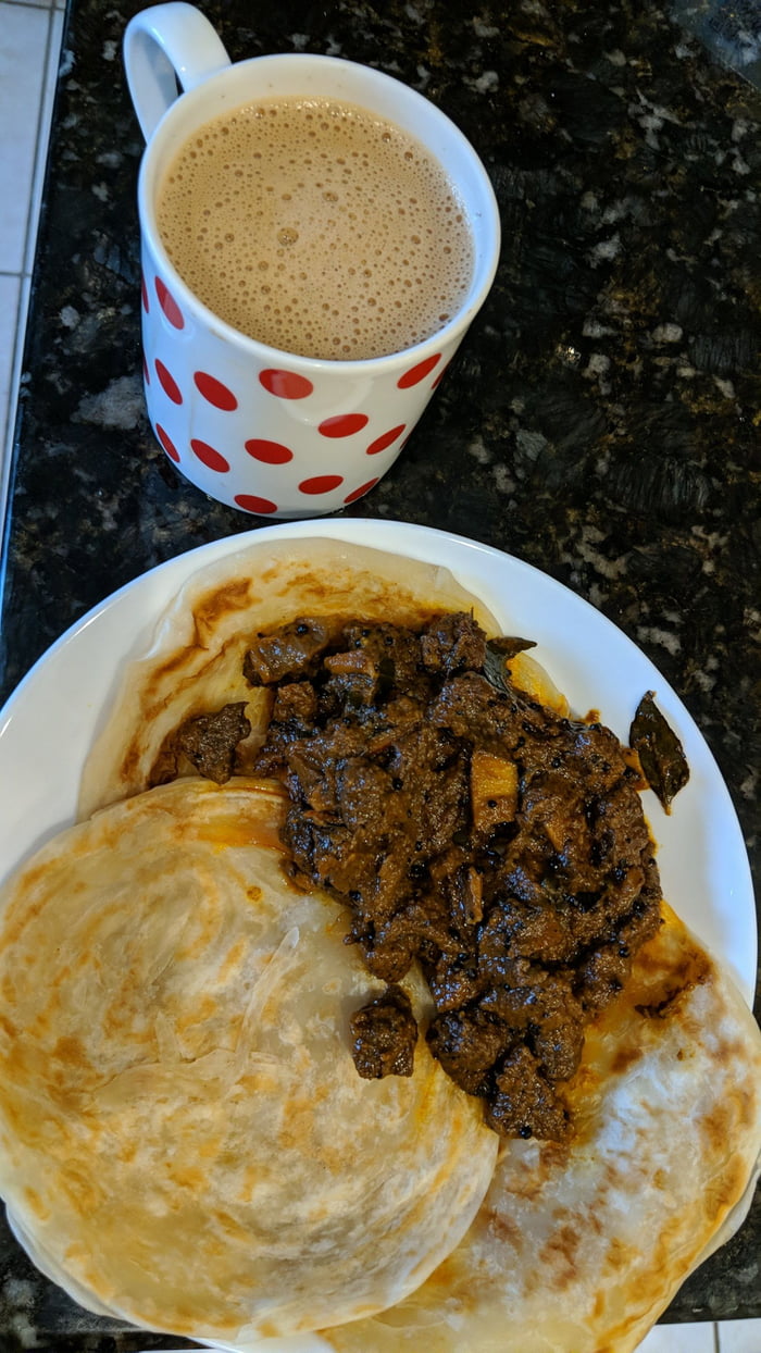 My food while riding through India - Porotta & Beef - 9GAG