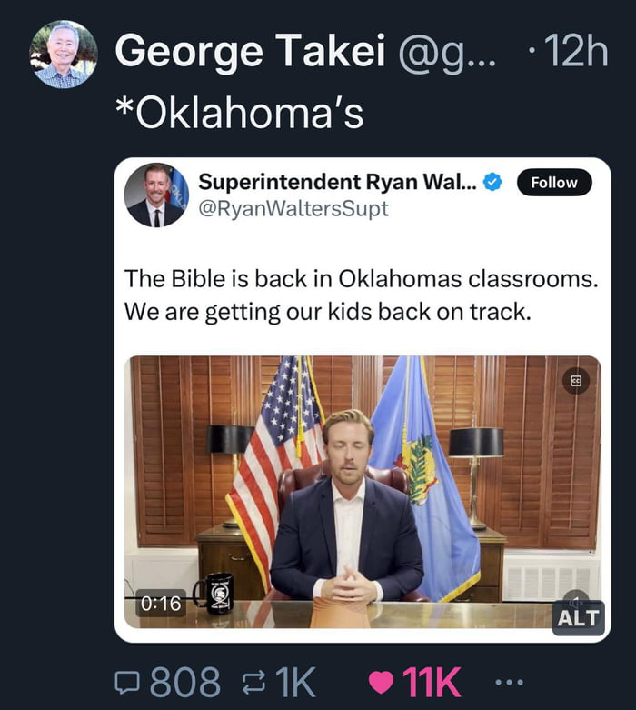 Oklahoma is ranked 49th out of 50 in education. - 9GAG