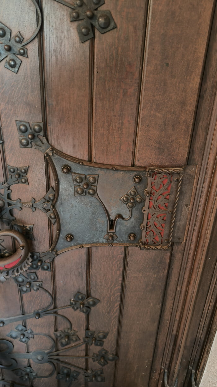 Lock on a 19th century castle in Germany. Specially made so you can get ...