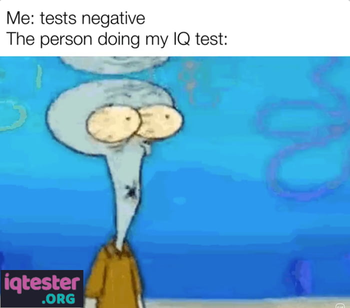 When you fail the IQ test so hard they need a second opinion - 9GAG