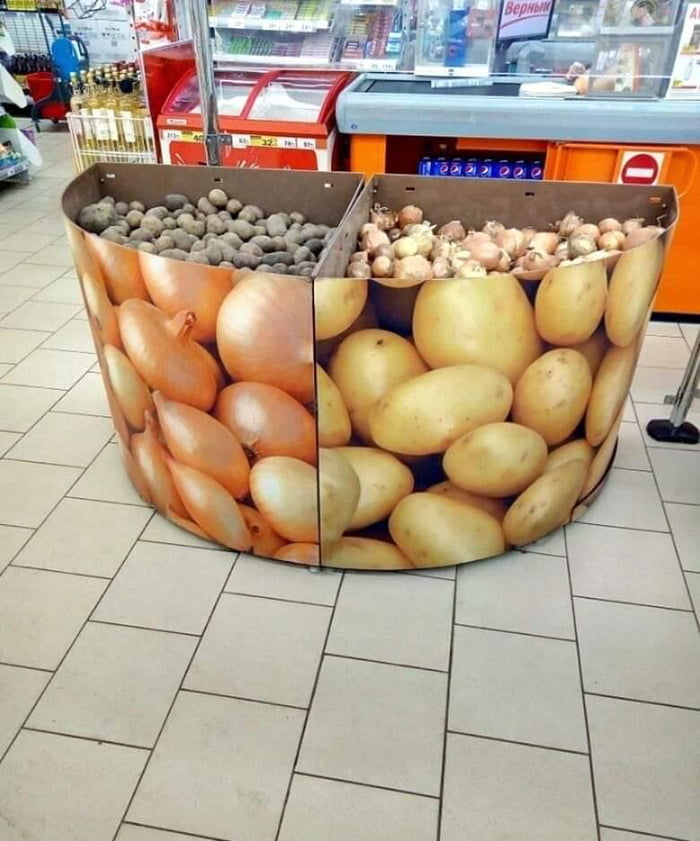 Onions in the potato and potatos in the onions, you had one job - 9GAG