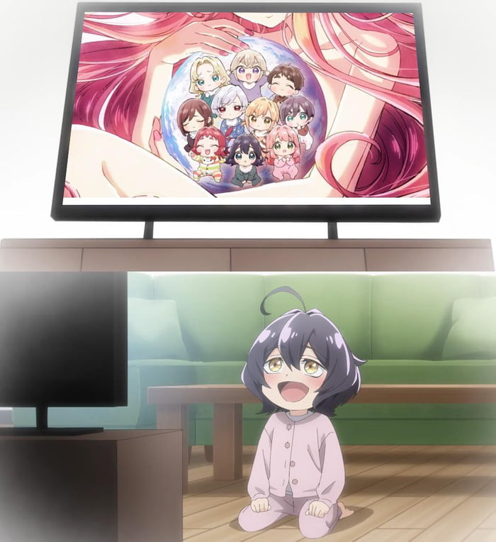 Baby Utena watching 100 Kanojo - 9GAG