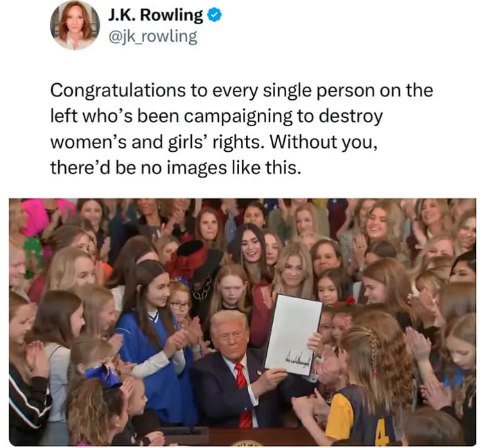 Trigger time: A man surrounded by young women... - 9GAG