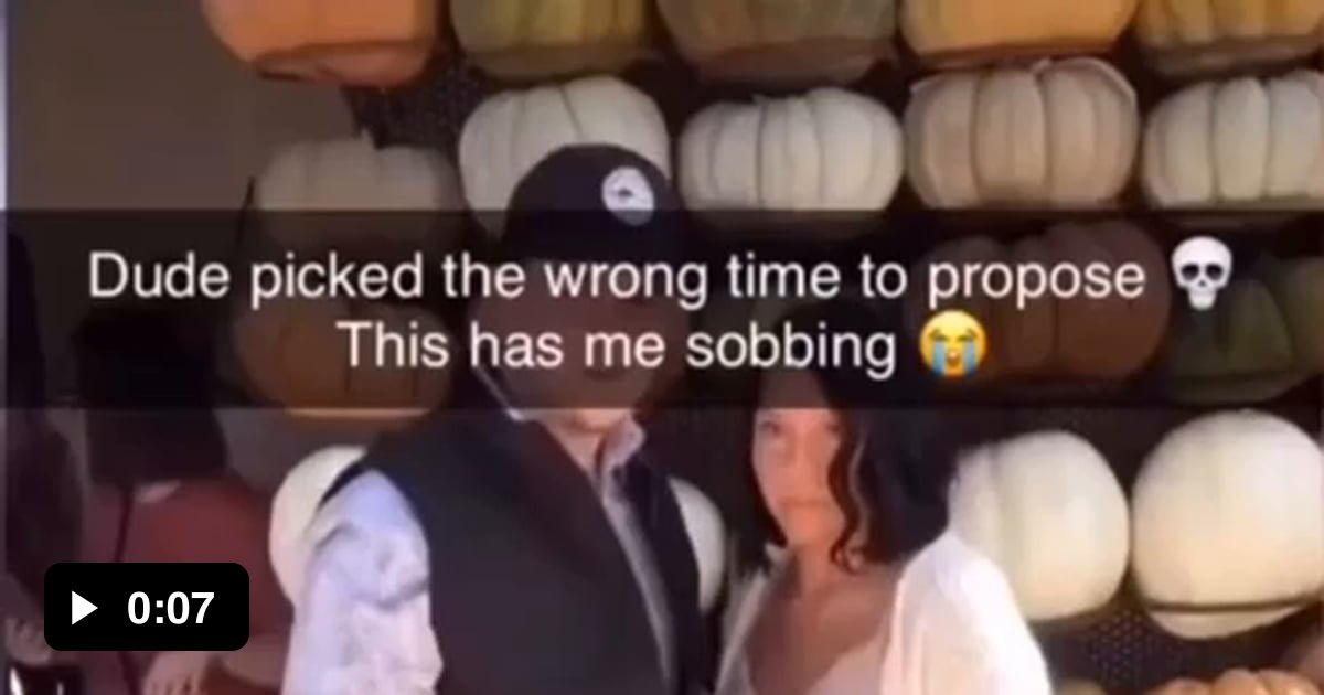 Accidentally tripping kid while proposing - 9GAG