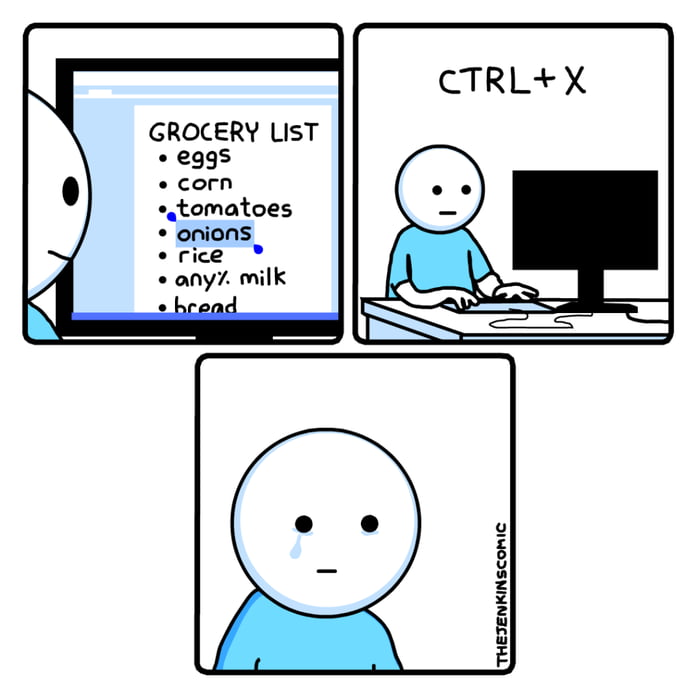 Ctrl + X - 9GAG