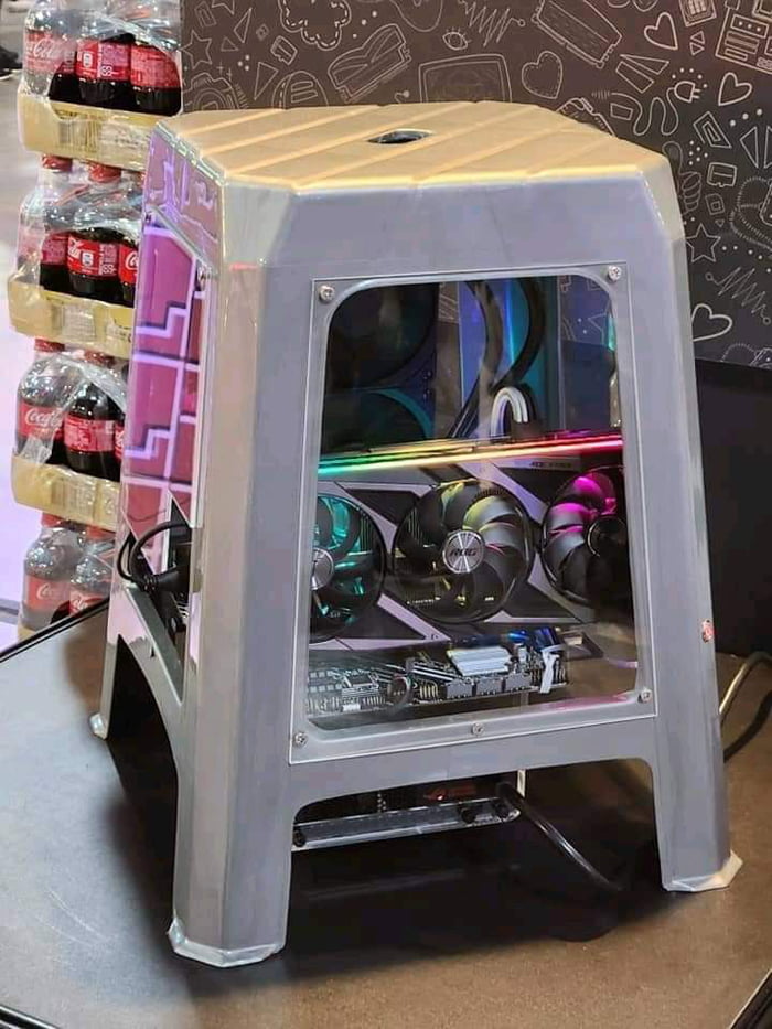 Gaming PC with builtin gaming chair and butt toaster for sale. Launch ...