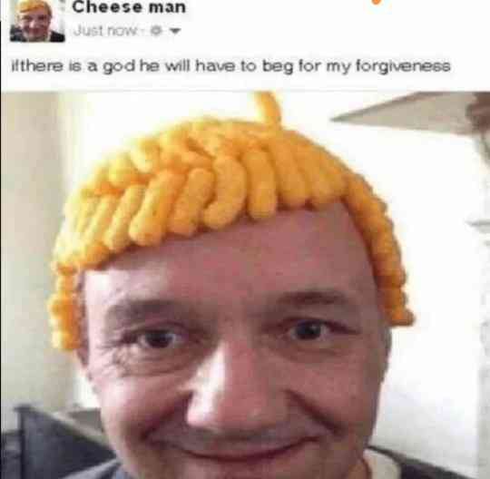 Cheeto man, Dominator of Gods - 9GAG