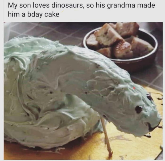 Who would gulp on that cake??? - 9GAG