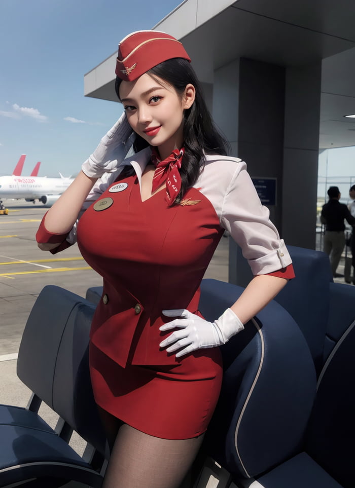 Stewardess ai - 9GAG