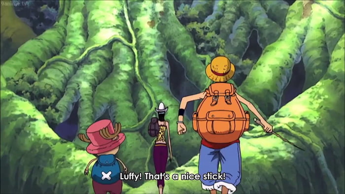 Luffy's stick - 9GAG