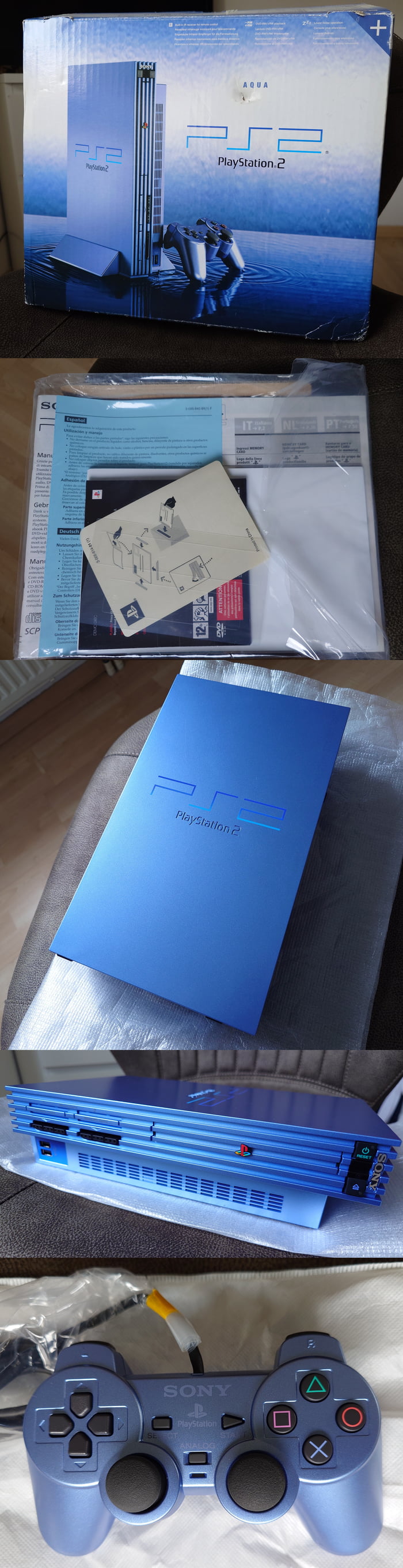 A beautiful unused Aqua Playstation 2 - 9GAG