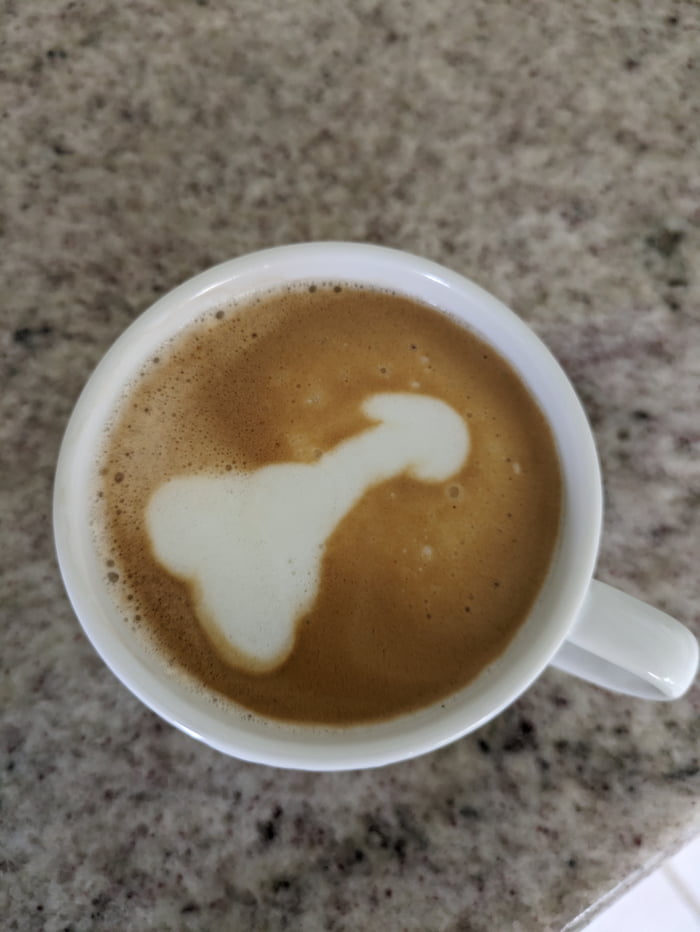 My first attempt at making a cappuccino. Thought you lot of cocksuckers would enjoy it. You're ...