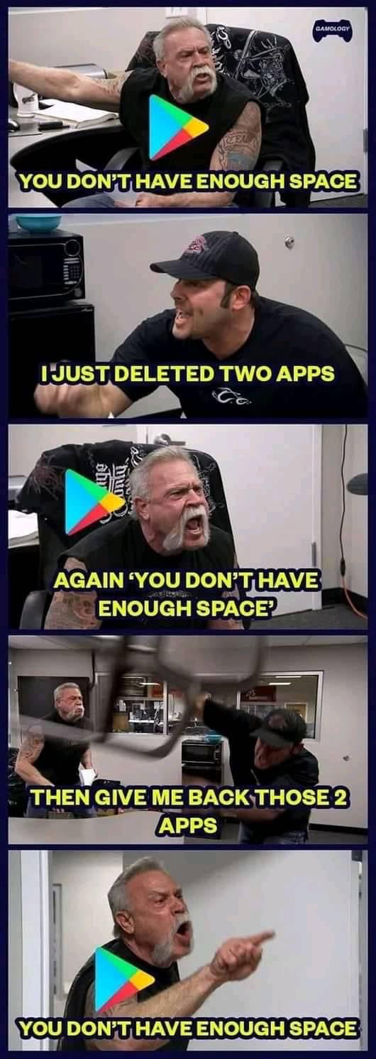 You don’t have enough space - 9GAG
