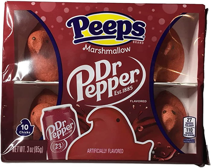 Totally missed opportunity to call them “Dr. Peepers”. To their credit, they do taste just like ...