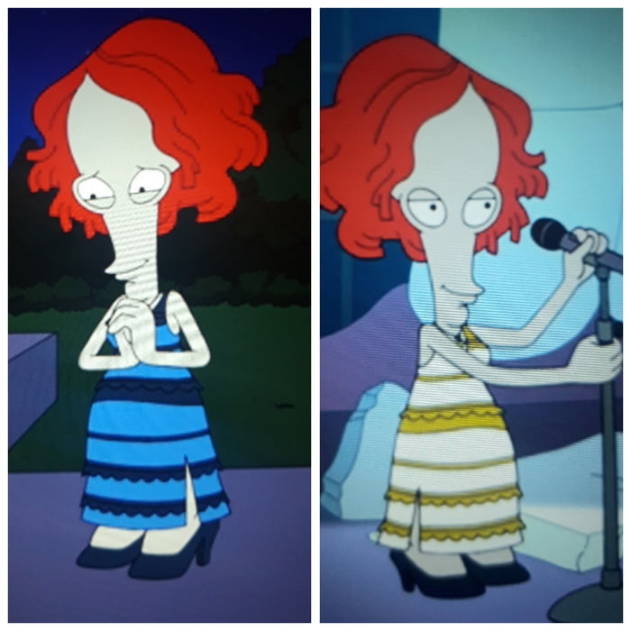 I was rewatching some episodes of American Dad, never noticed this ...