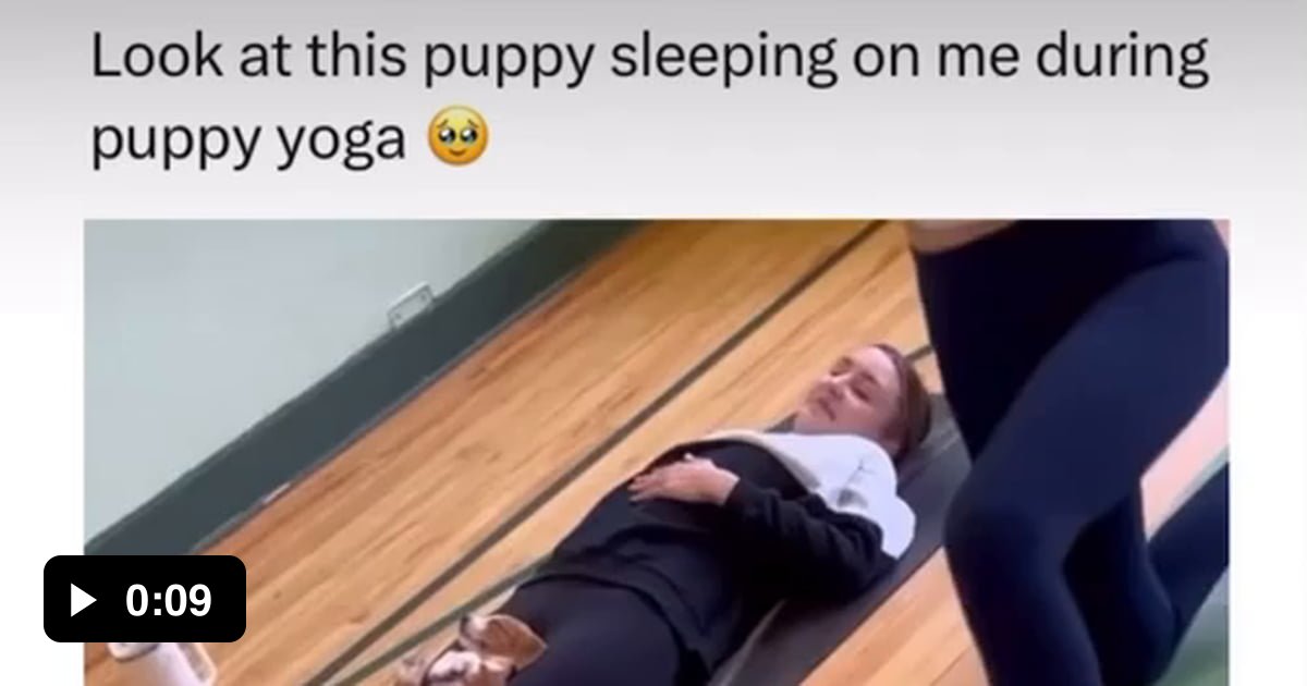 Upward sleepy dog pose - 9GAG