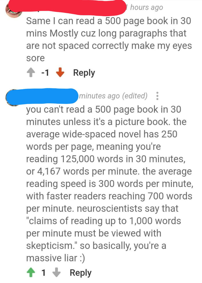 He has superhuman reading speed - 9GAG