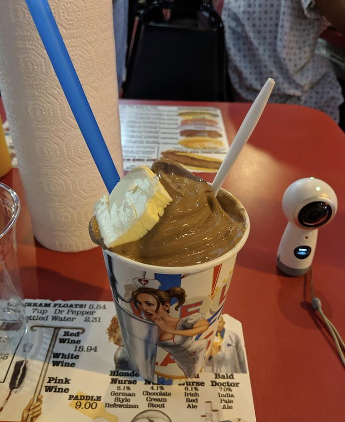 Butter fat milkshake from the heart attack grill - 9GAG