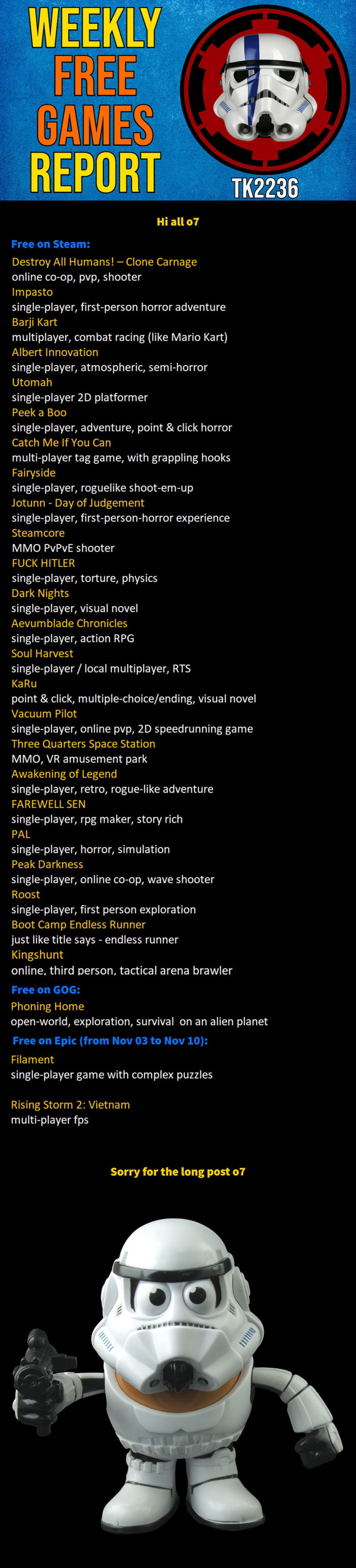 Weekly Free Games Report o7 - 9GAG