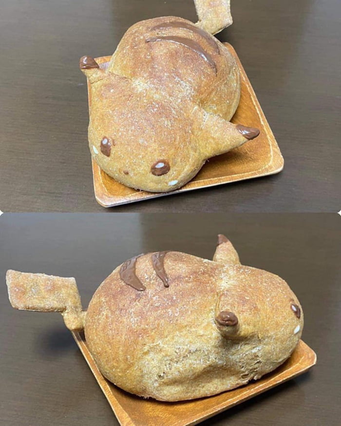 Life-like Pikachu Bread - 9GAG