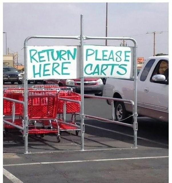 Return Here Please Carts - 9GAG