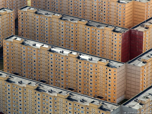 Soviet-era low-cost housing blocks in Tartu, Estonia. - 9GAG
