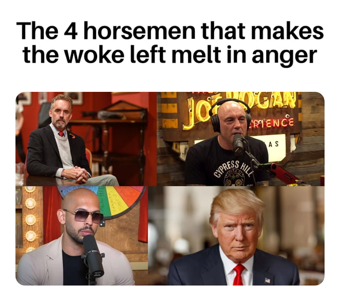 If those got together in a room the woke left wouldn't be able to ...