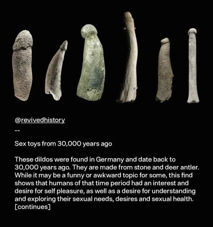 30,000 year old Dildos from Germany - 9GAG