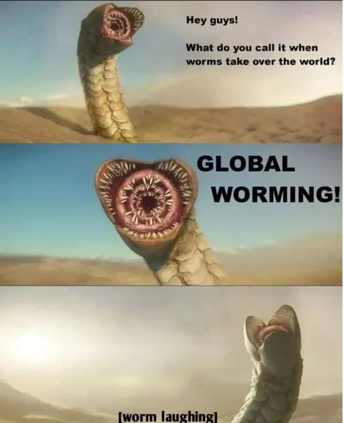 Worm laughing - 9GAG