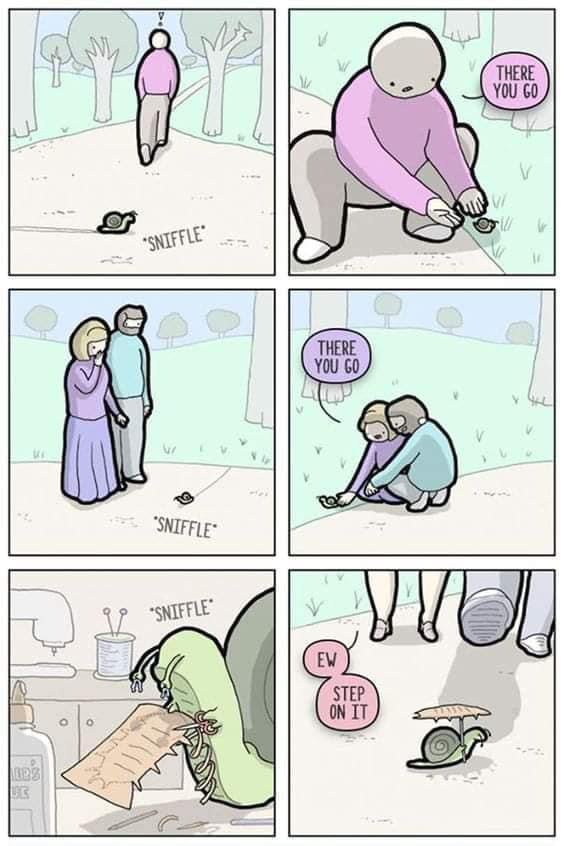 When the immortal snail that was tasked to kill you gets sentient ...