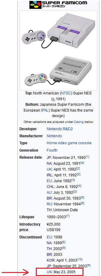 Did the UK really sell new SNES systems up until 2005? - 9GAG