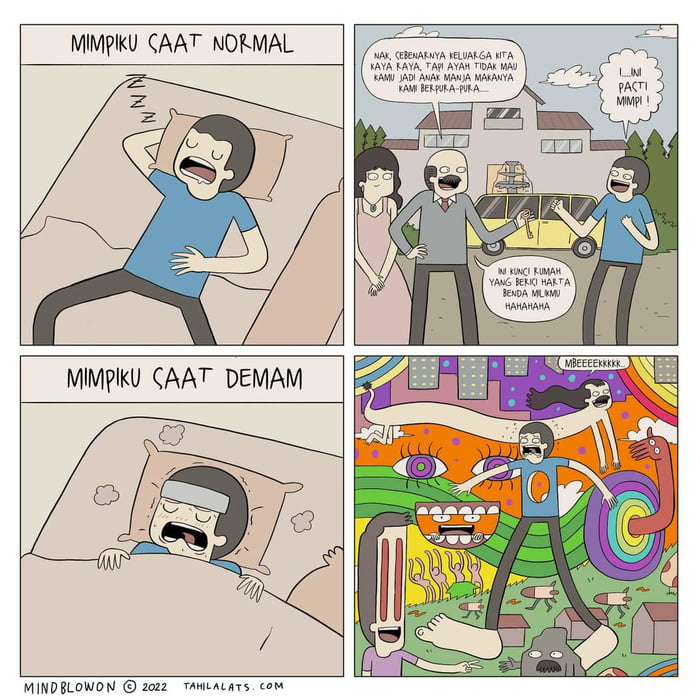 Mimpi saat demam emang the worst - 9GAG