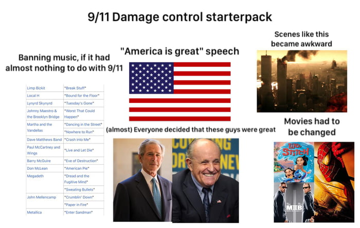 9/11 Damage Control Starterpack - 9GAG