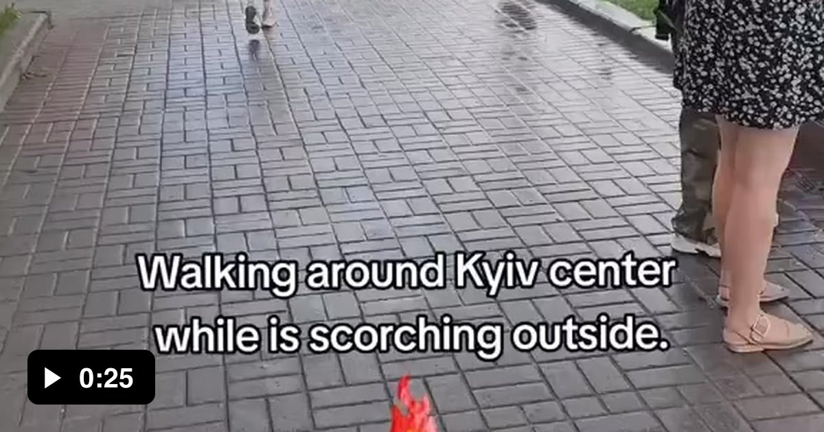 Mostly peaceful Kyiv during the war. - 9GAG