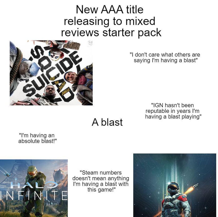 New AAA game releasing to mixed reviews starter pack - 9GAG