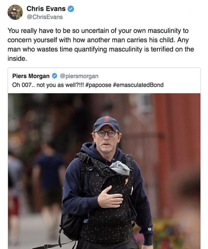 Pierce Morgan owned by Captain America - 9GAG
