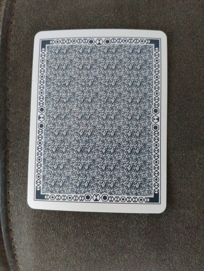 Imagine playing poker with this magic-eye card (relax your eyes or come ...